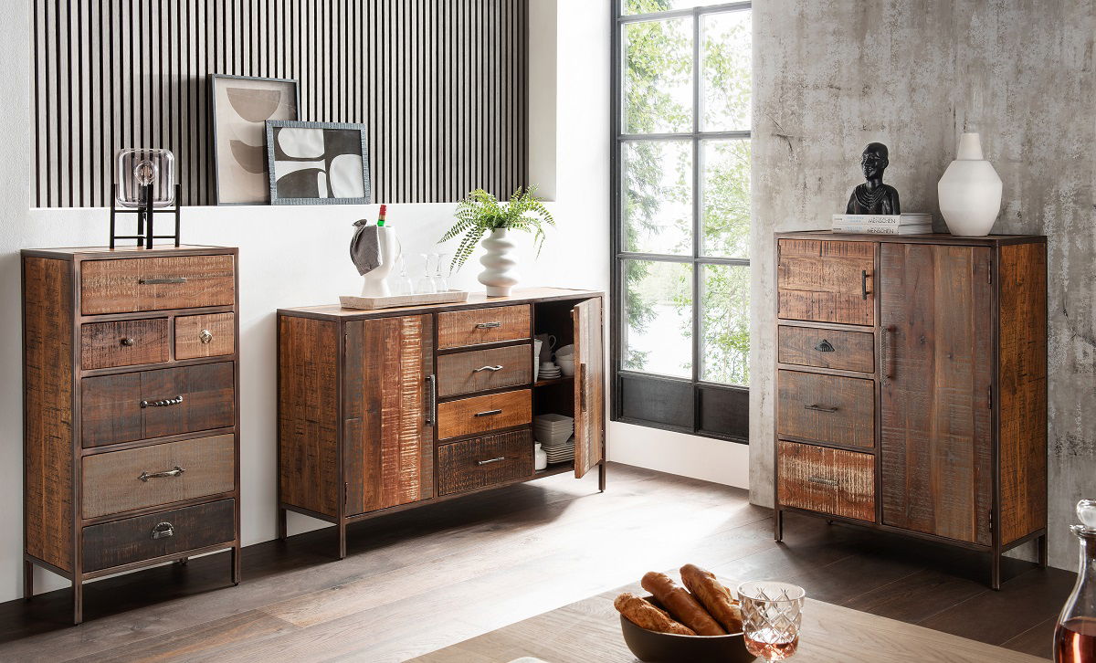Sideboard 150x90 recyceltes Altholz nachhaltig Wohnen